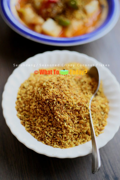 Serundeng/Serunding (Spiced Toasted Coconut)