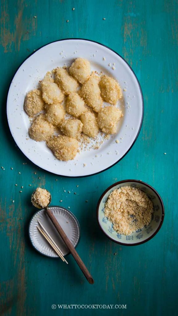 Easy Muar Chee / Peanut Mochi (Steamer, Stove-top, Microwave)