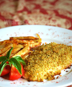 CRUNCHY-TOPPED FISH WITH POTATOES