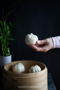 Dou Sha Bao (Red Bean Paste Steamed Buns)