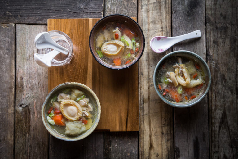Abalone and fish maw soup
