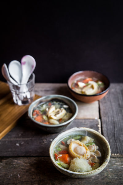 Abalone and fish maw soup