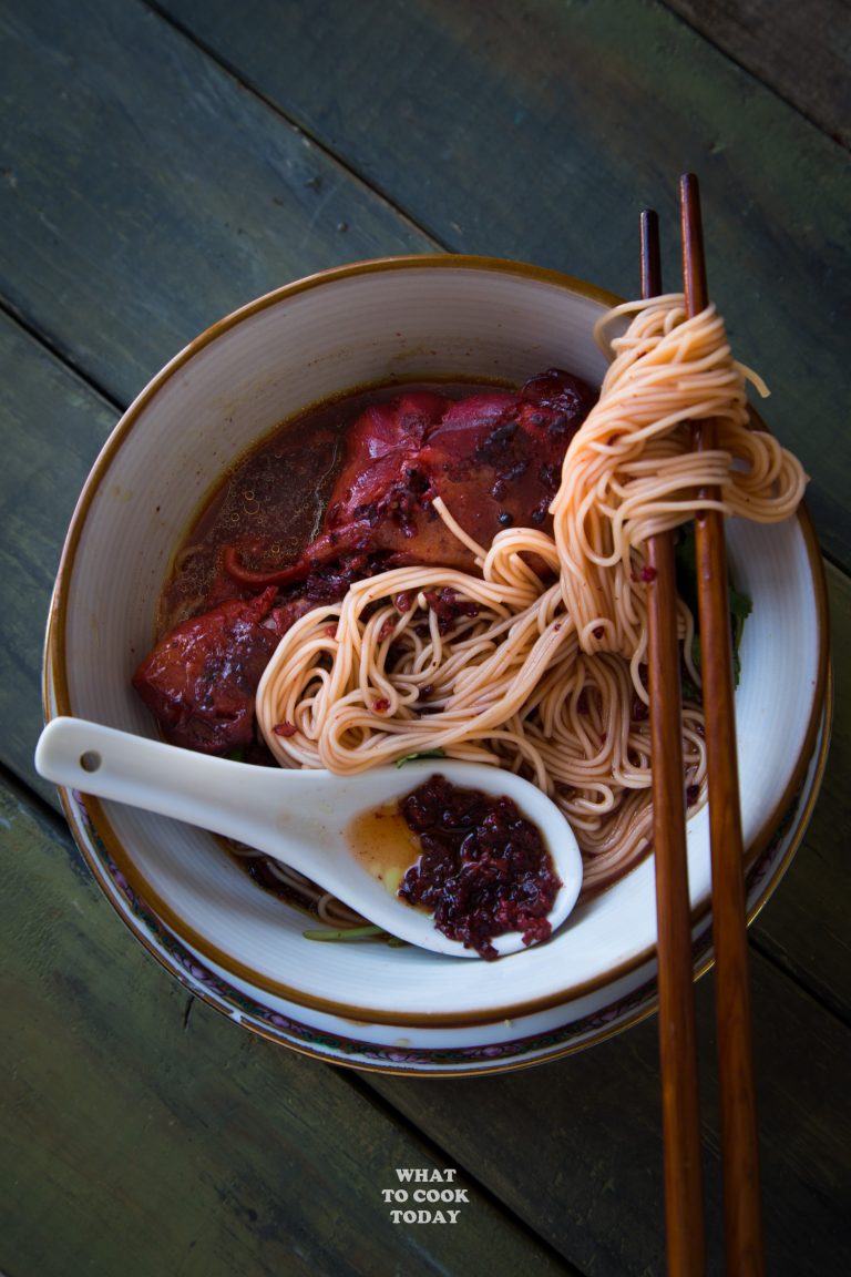 Foochow Red Wine Chicken Mee Sua