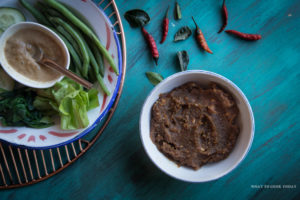 Pecel (Indonesian peanut sauce for salad)