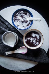 Bubur Ketan Hitam/Sweet Mung Bean with Black Glutinous Rice Dessert