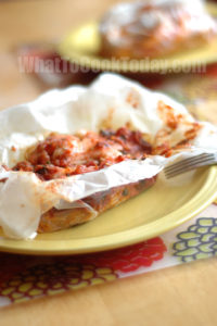 PASTA AND SHRIMP PARCELS