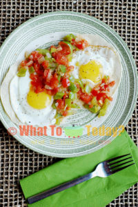 RANCH-STYLE EGGS/ HUEVOS RANCHEROS