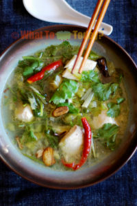 DAI CHILE-FISH SOUP WITH FLAVORED OIL