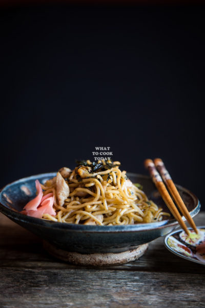 Easy Yakisoba (Japanese Stir-fried Noodles with Pork and Vegetables)