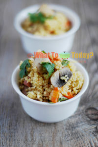 PTITIM CASSEROLE WITH CHICKEN AND VEGETABLES