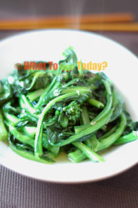 Stir-fried choy sum/chai sim/yu chai