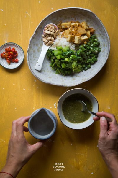 Pounded Tea Rice/Thunder Tea Rice (Hakka Lei Cha Rice)