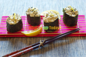 LEMON PEPPER CRAB SUSHI BOATS