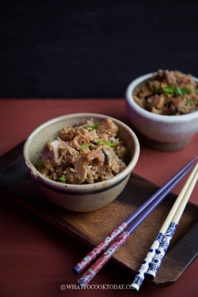 Easy Yam / Taro Rice (Rice Cooker or Pressure Cooker)