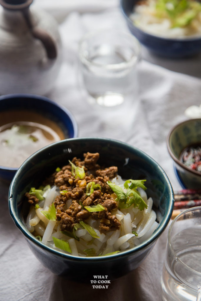 Hakka Minced Meat Lau Shu Fun / Loh Shi Fun