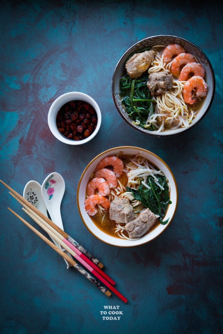 Singapore Prawn and Pork Ribs Noodle (Hae Mee)