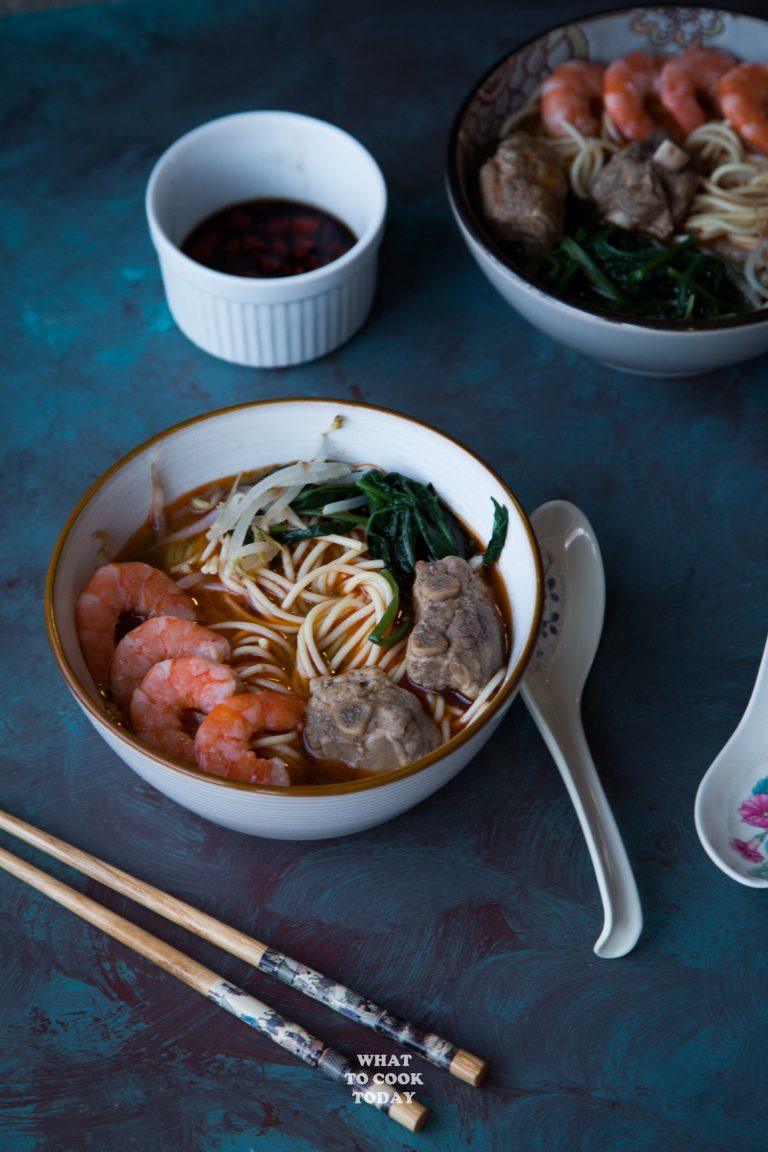 Singapore Prawn and Pork Ribs Noodle (Hae Mee)