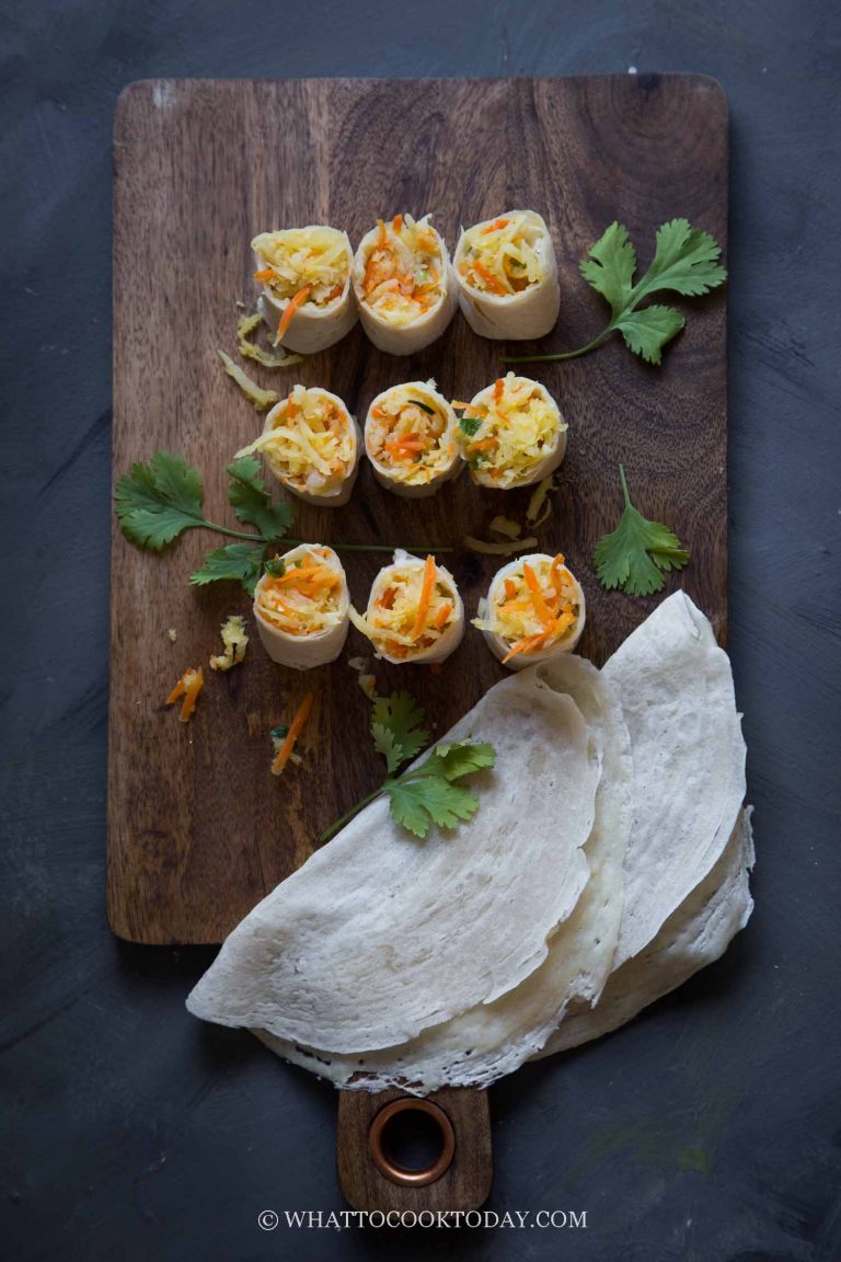 Homemade Popiah Medan (Fresh Spring Rolls with Jicama)