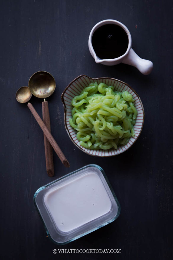 Ice Cendol / Es Dawet (Pandan Jelly Dessert)