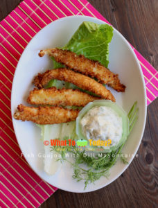 FISH GOUJON WITH DILL MAYONNAISE - What To Cook Today