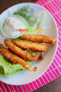 FISH GOUJON WITH DILL MAYONNAISE - What To Cook Today