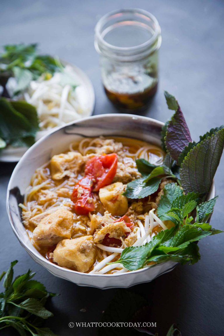 Easy Delicious Bun Rieu Cua (Vietnamese Crab Noodle Soup)