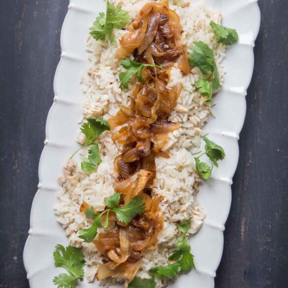Rice Pilaf with caramelized onion