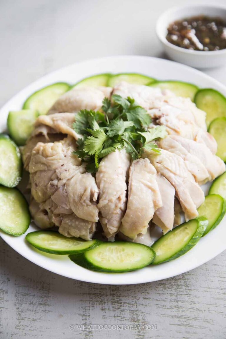 STEAMED CHICKEN WITH GINGER AND SCALLION