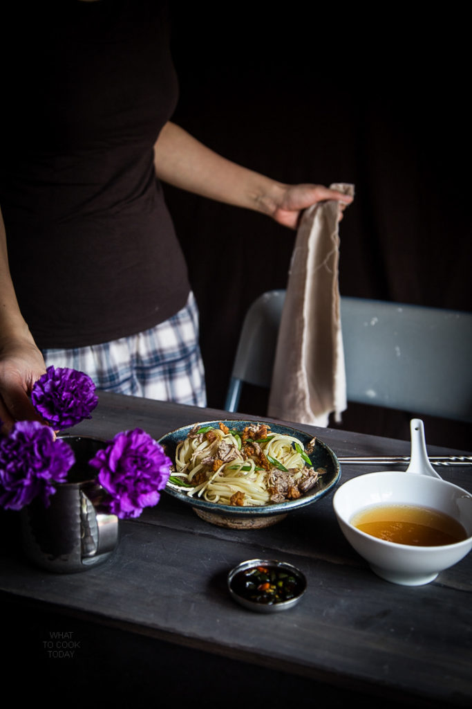 Bakmi Khek Medan/Hakka Pulled Pork Noodles with Cracklings