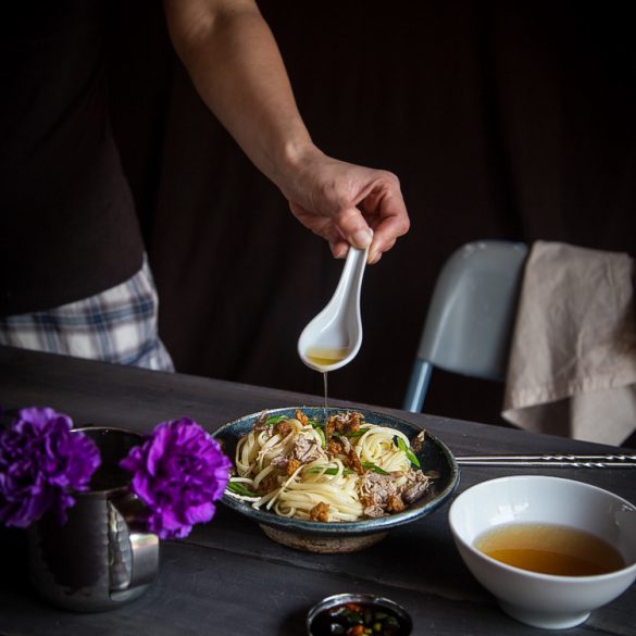 Stir-fried Mee Tai Mak / Bee Tai Mak / Loh Shi Fun (Rice Pin Noodles)