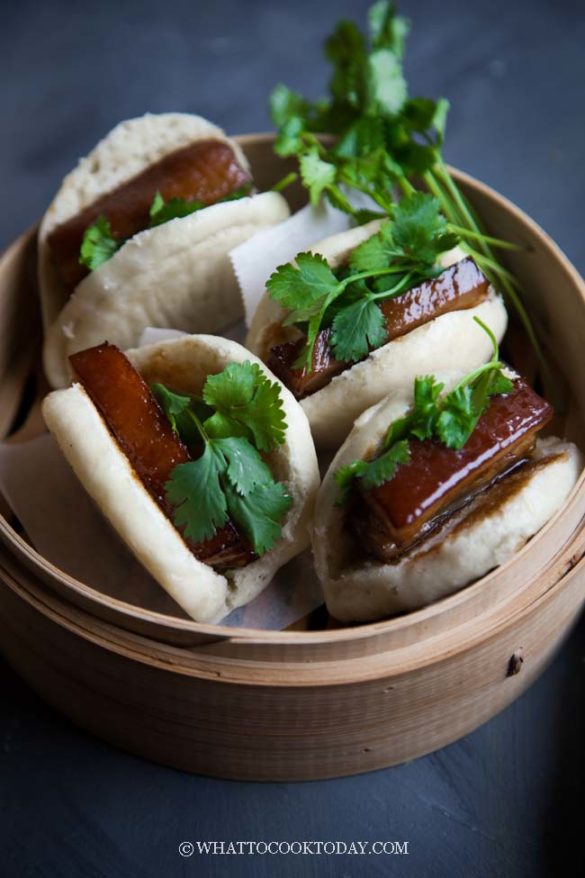 Kong Bak Pau (Braised Pork Belly Steamed Buns)