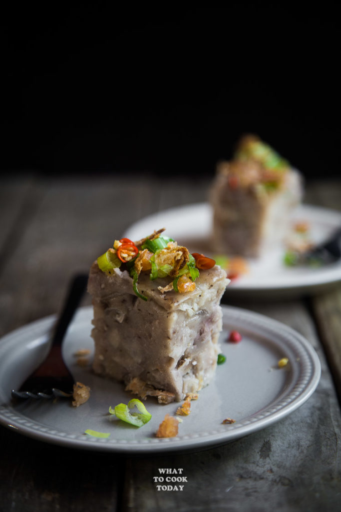 Steamed Yam/Taro Cake (Orh Kueh/Wu Tau Koh)