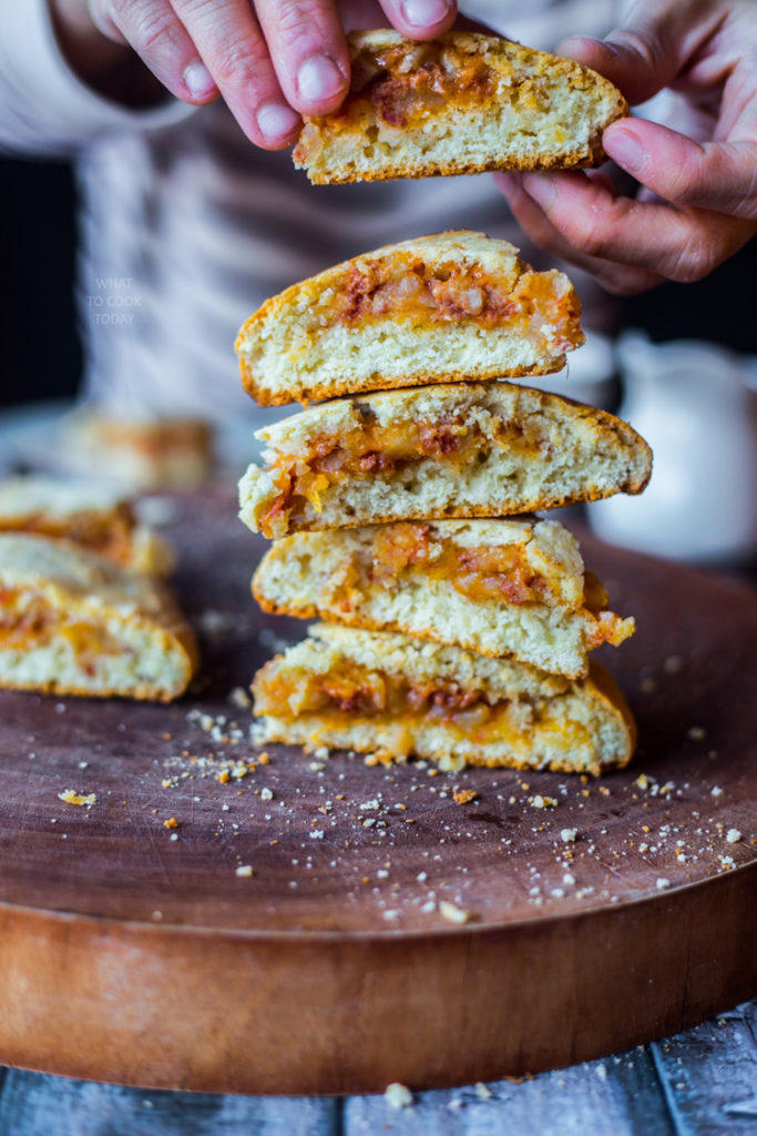 The ultimate cheesy corned beef hash scones