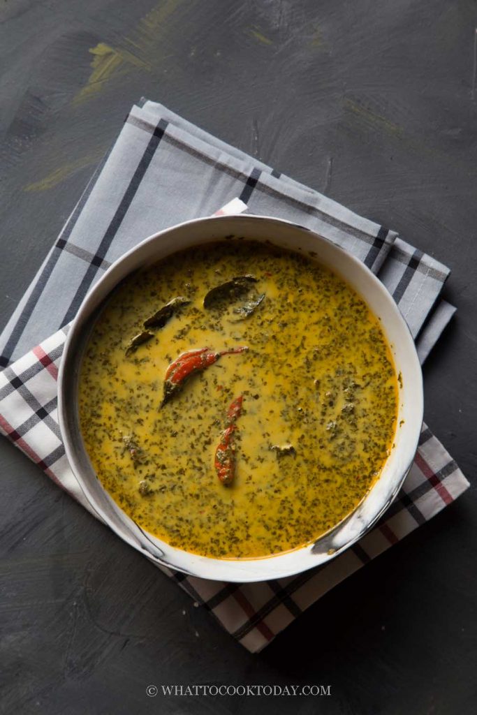 Gulai Daun Ubi Tumbuk (Pucuk Ubi Masak Lemak)