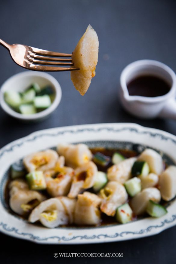 Pempek Ikan Palembang Saus Cuko (Indonesian Fish Cakes)