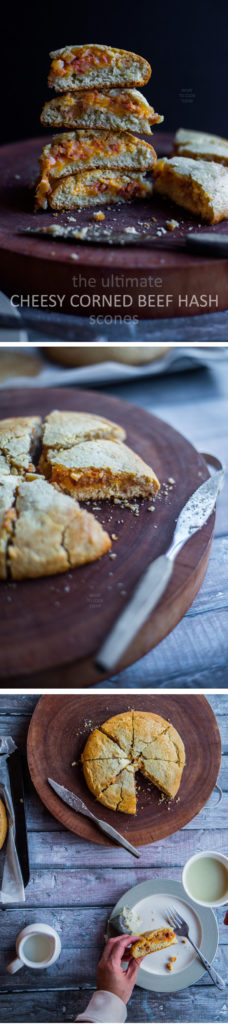The ultimate cheesy corned beef hash scones
