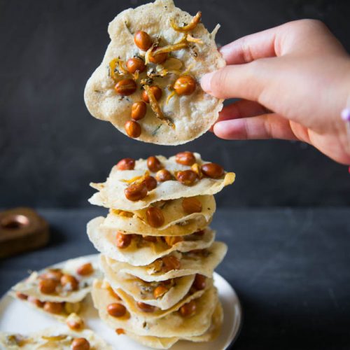 Rempeyek Kacang/Peyek (Indonesian Crispy Peanut Fritters)