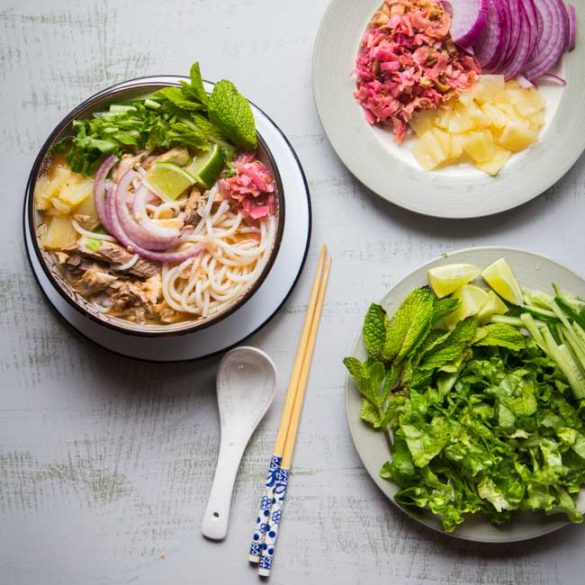 Penang Asam/Assam Laksa (Sour and Spicy Fish Noodle Soup)