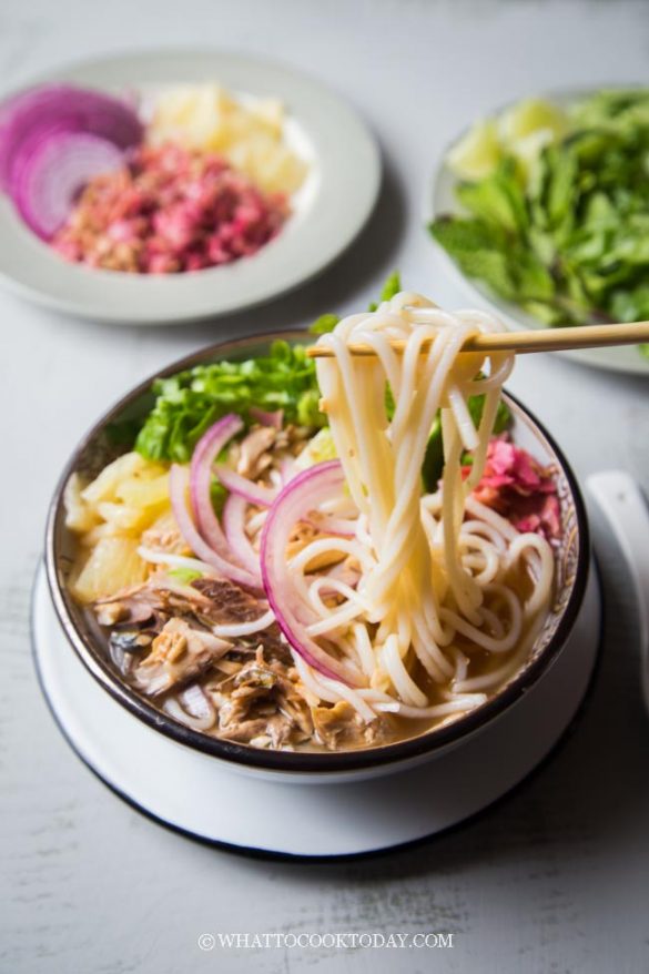 Penang Asam/Assam Laksa (Sour and Spicy Fish Noodle Soup)