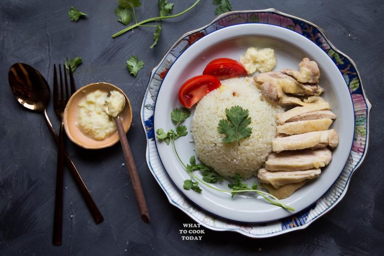 Easy Hainanese Chicken Rice (Pressure Cooker or Rice Cooker)