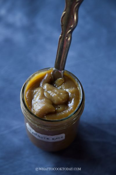 Easy 10-Minute Hainanese Kaya Jam (Regular Kaya Jam or Pandan Kaya)