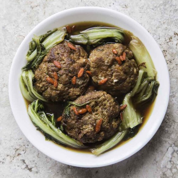 Red-Braised Lion's Head Meatballs