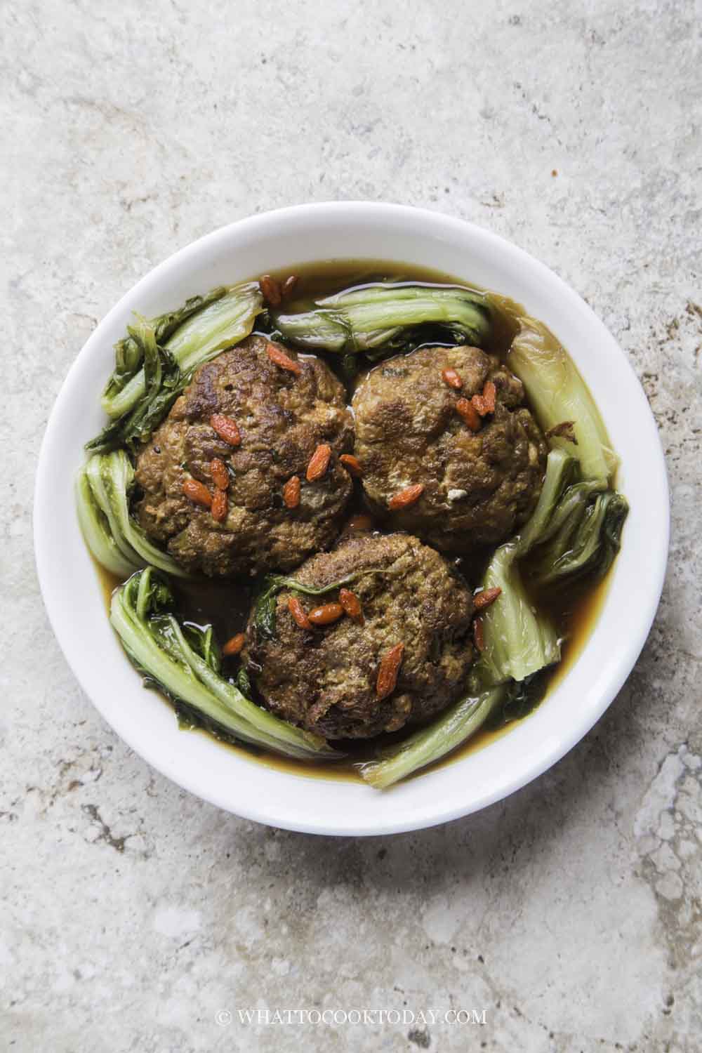 Red-Braised Lion's Head Meatballs