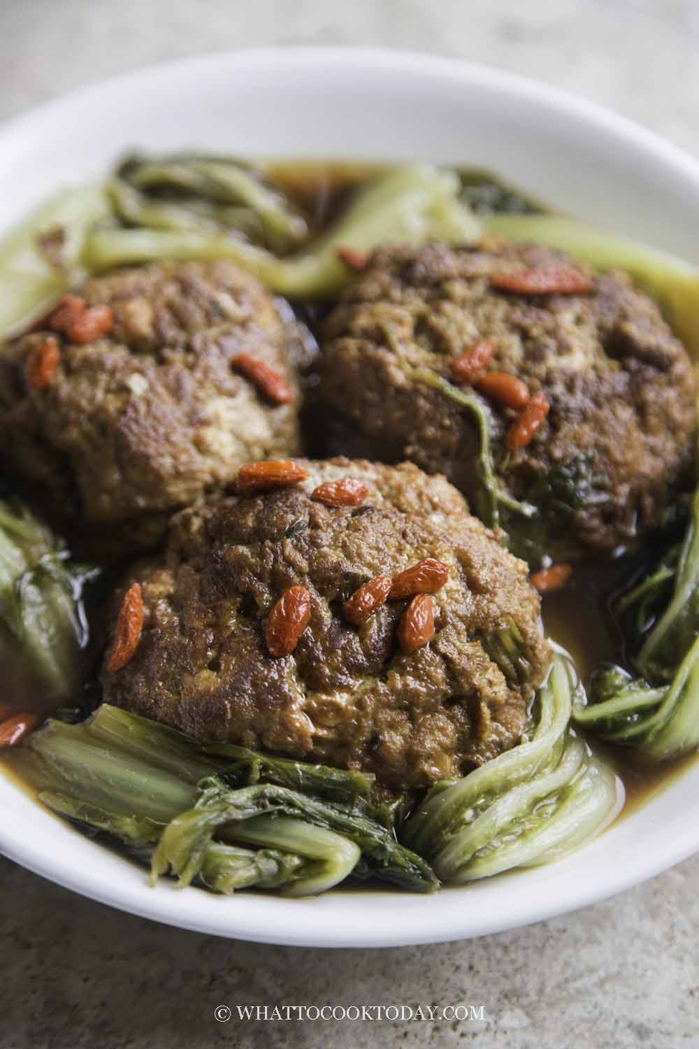 Red-Braised Lion's Head Meatballs