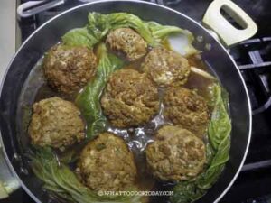 Red-Braised Lion's Head Meatballs