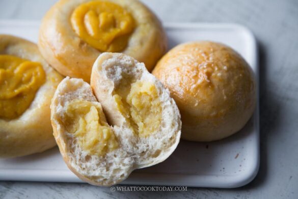 Custard Cream Milk Buns (Cream Pan)- 2 ways