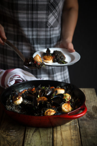 How To Make Squid Ink Seafood Paella
