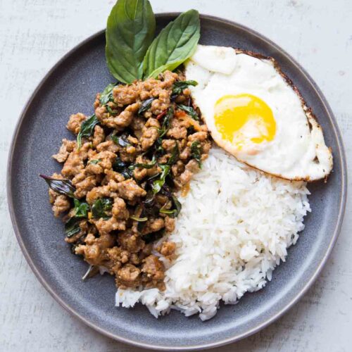 Easy Thai Holy Basil Stir Fry (Pad Kra Pao)