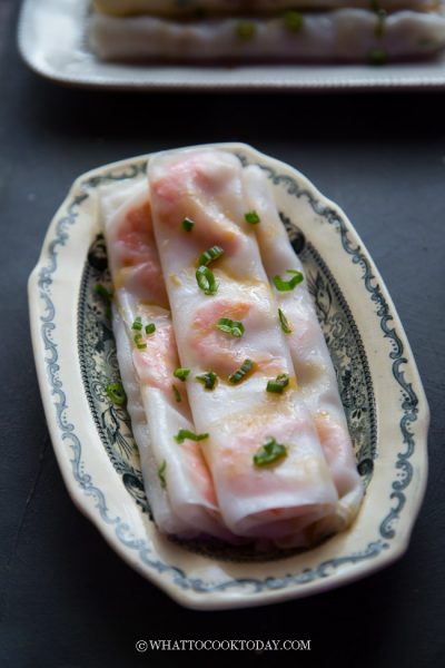 Homemade Cheung Fun (Steamed Rice Noodle Rolls)- 5 Ways