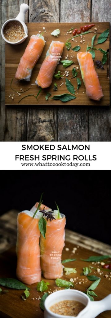 Smoked Salmon Fresh Spring Rolls | What To Cook Today